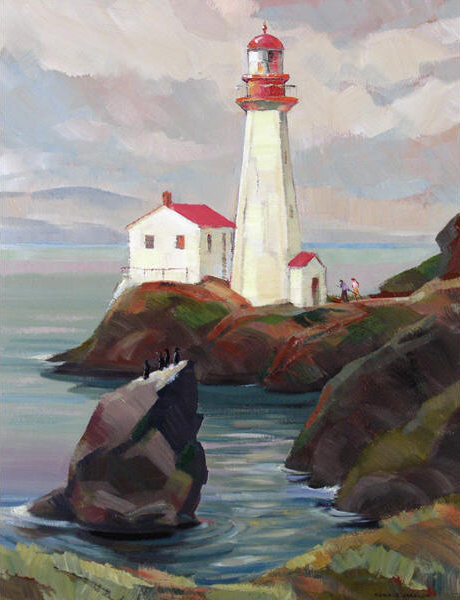 Ronald Threlkeid Jackson: SHERINGHAM LIGHT - Hodgins Art Auction