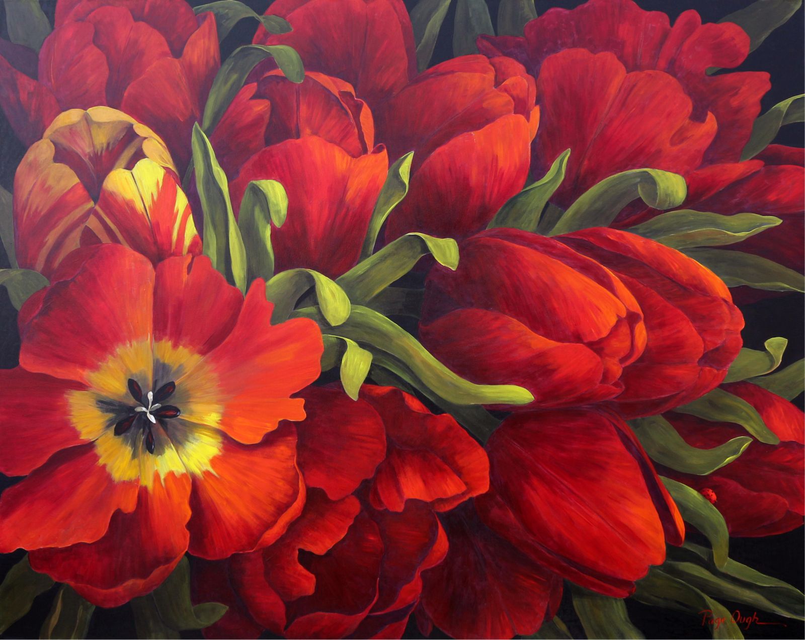 Page Ough: TULIPS, TULIPS, TULIPS - Hodgins Art Auction