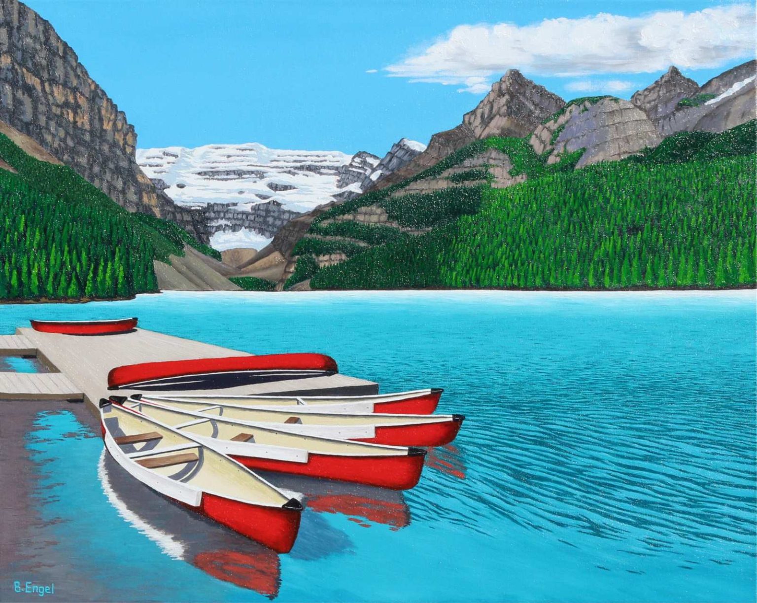 Barbara Engel: LAKE LOUISE AND VICTORIA GLACIER, BANFF NATIONAL PARK ...