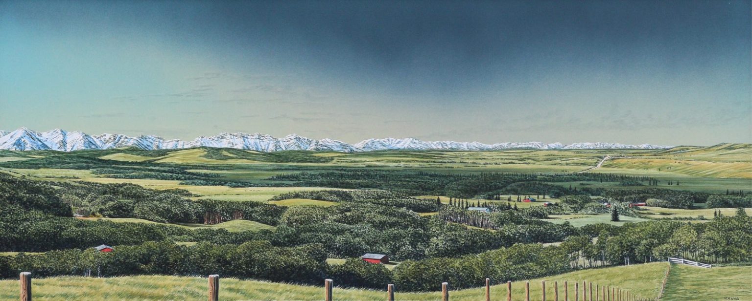 William H. (Bill) Webb: JUNE PANORAMA NEAR MILLARVILLE - Hodgins Art ...