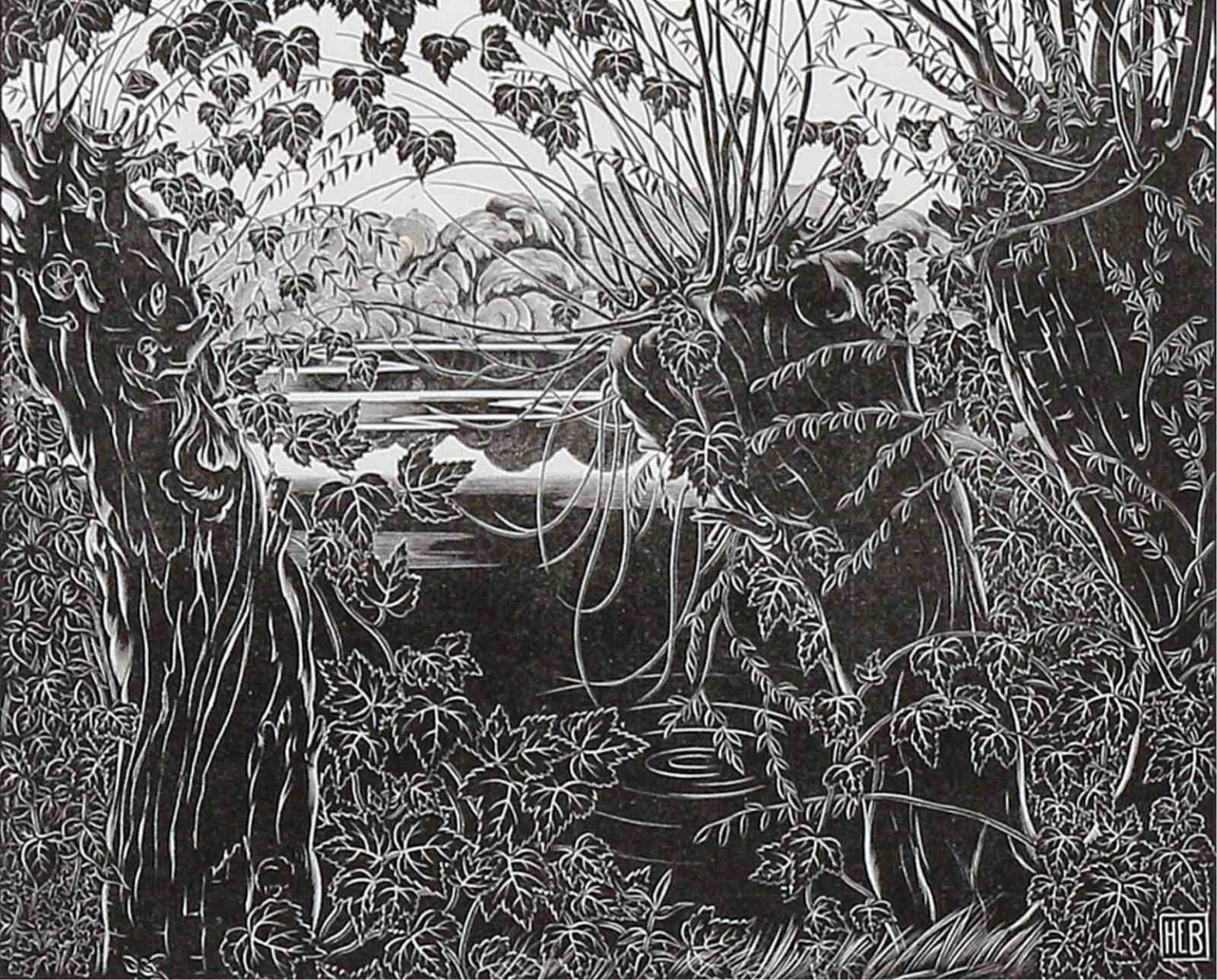 Henry Eric Bergman: VINE AND WILLOWS - Hodgins Art Auction