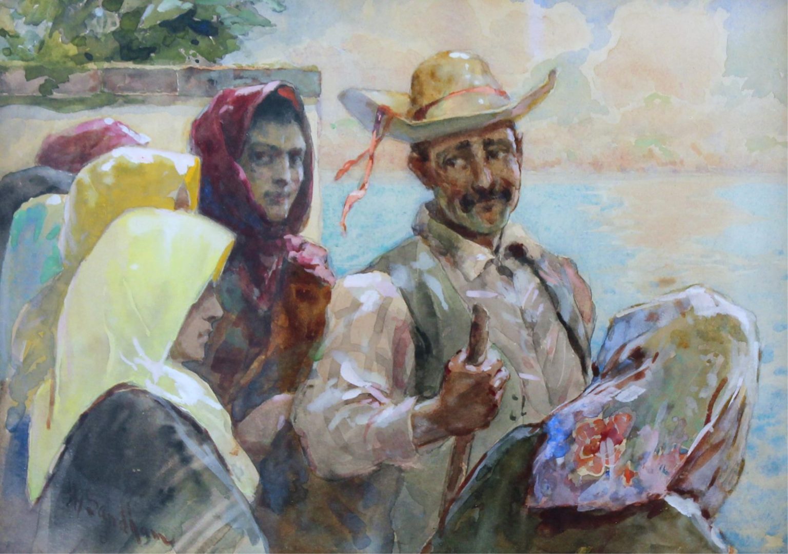 John Henry (Hy) Sandham: COCK OF THE WALK - Hodgins Art Auction