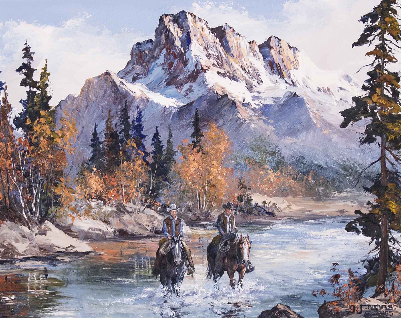 Georgia Jarvis: RIDING THE ROCKIES - Hodgins Art Auction