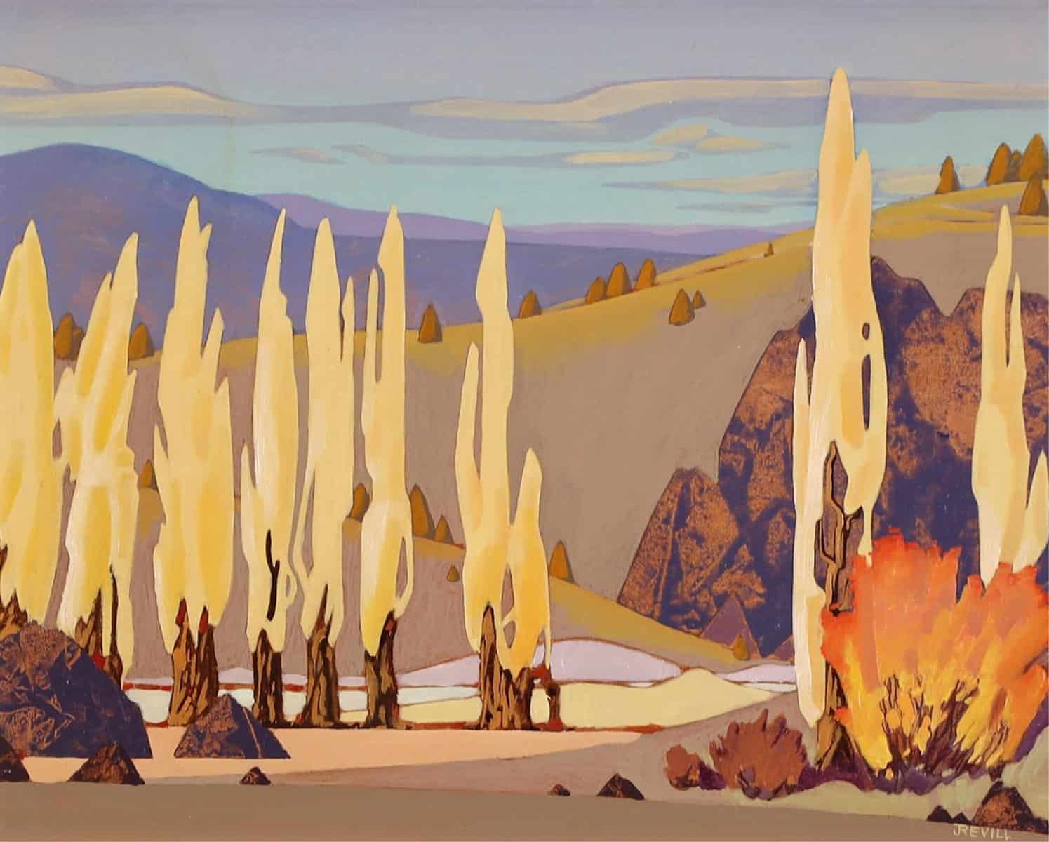 John Revill: AUTUMN'S TORCH - Hodgins Art Auctions