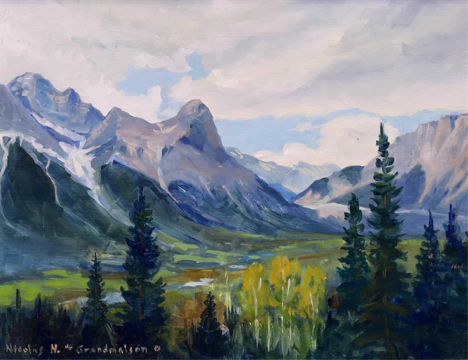 Nicolas N. de Grandmaison: CHINAMANS PEAK, CANMORE_x000D_ - Hodgins Art ...