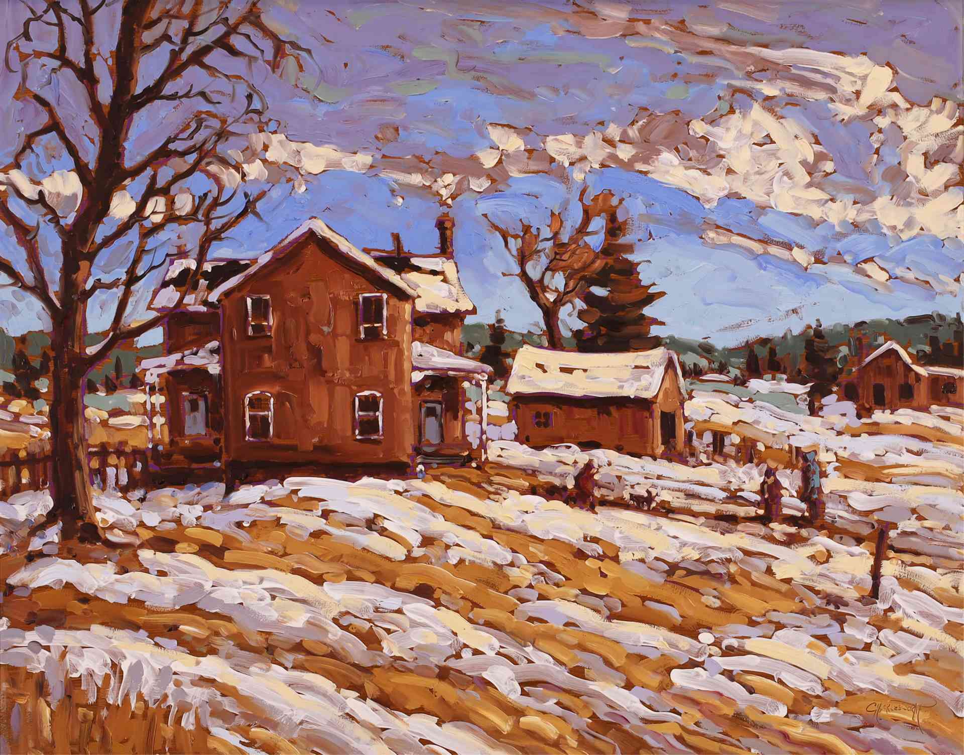 Rod Charlesworth: JANUARY BLUE, CALEDON HILLS, ONT. - Hodgins Art Auctions