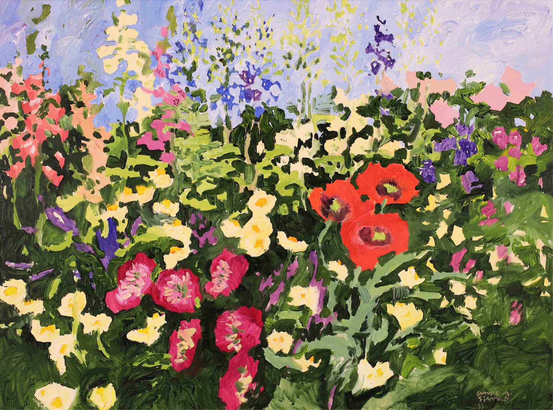 Claude A. Simard: FIRST SUMMER GARDEN - Hodgins Art Auction