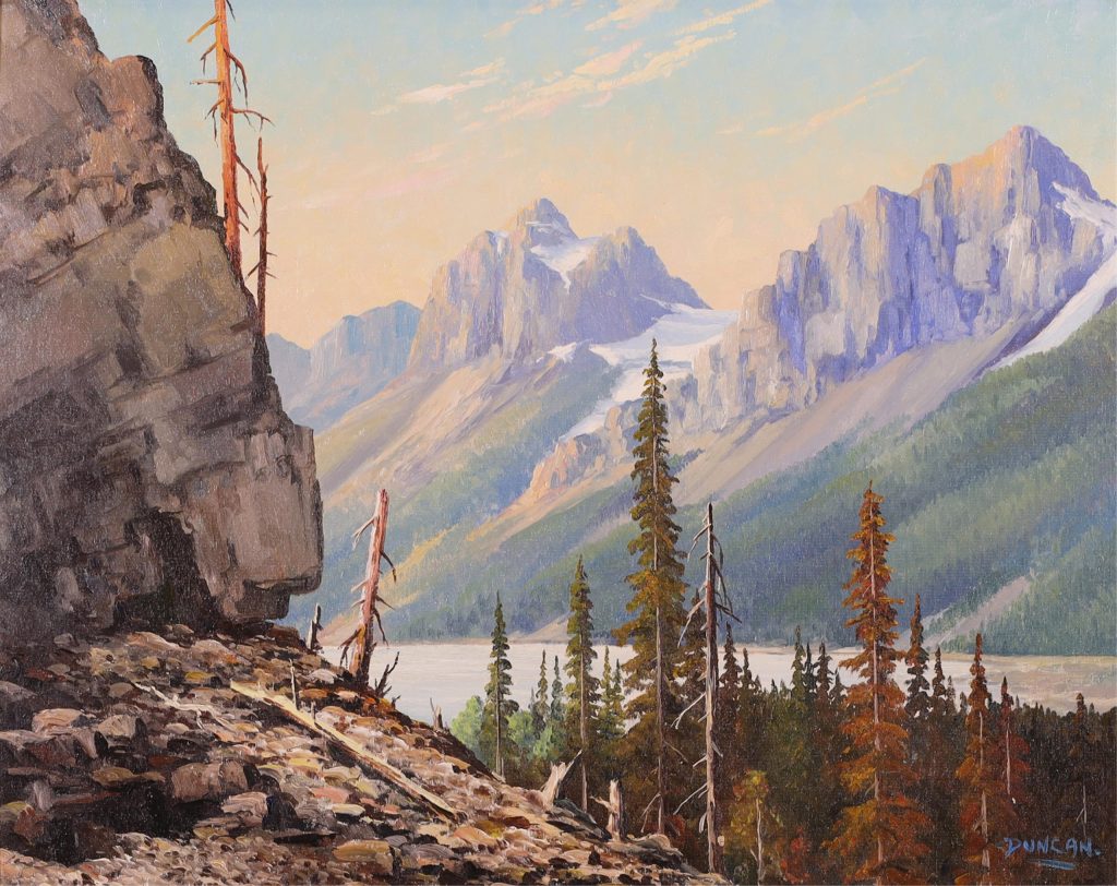 Duncan Mackinnon Crockford: SPRAY LAKE - Hodgins Art Auctions