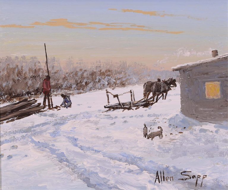 Buy or Sell Artwork by Allen Sapp with Hodgins Art Auctions