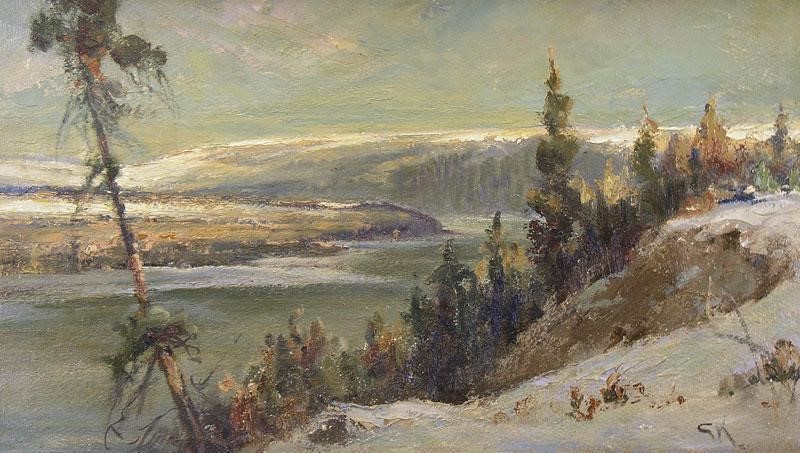 Augustus Frederick Lafosse Kenderdine: NORTH SASKATCHEWAN VALLEY ...