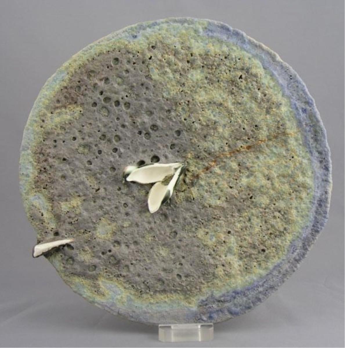 John Chalke: CIRCULAR DISH WITH SHELL - Hodgins Art Auctions