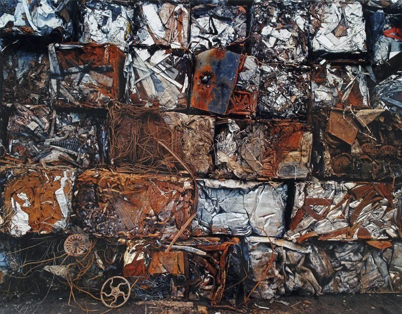 Edward Burtynsky: DENSIFIED SCRAP METAL #3A, HAMILTON, ONTARIO ...