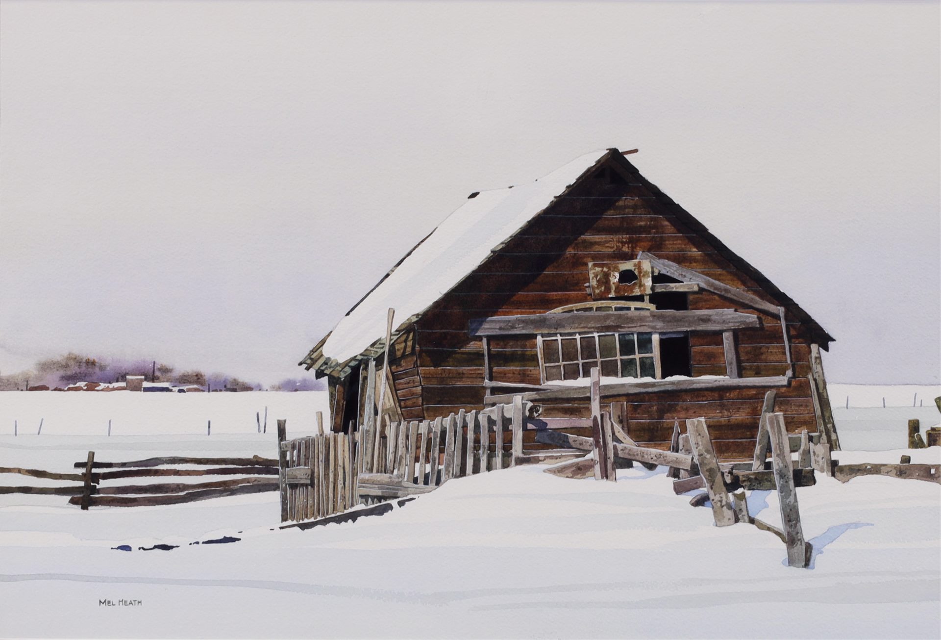 Mel Heath: ANOTHER WINTER - Hodgins Art Auctions Ltd.