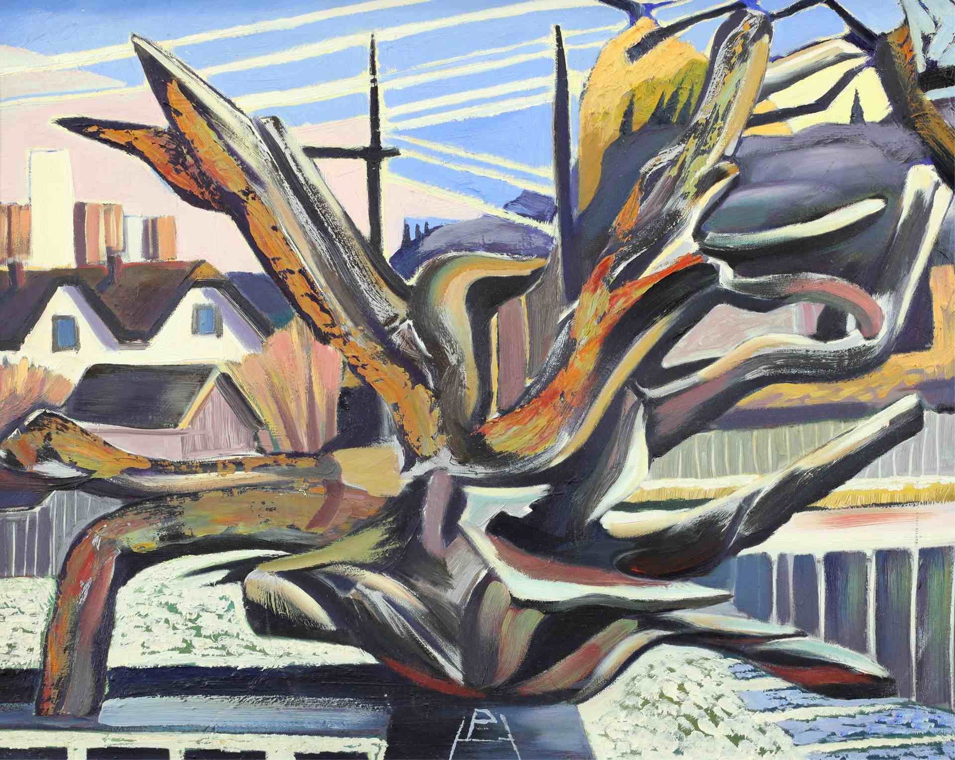 David Pugh: MINNEWANKA DRIFTWOOD - Hodgins Art Auctions Ltd.