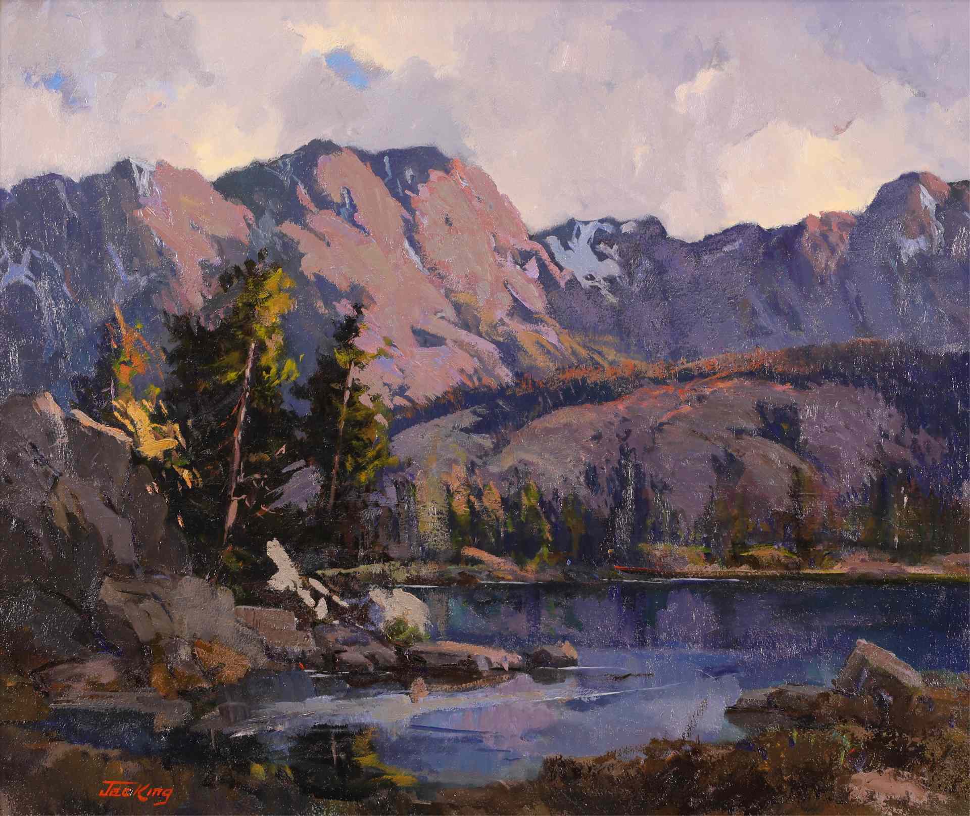 Jack King: A MOUNTAIN LAKE_x000D_ - Hodgins Art Auction