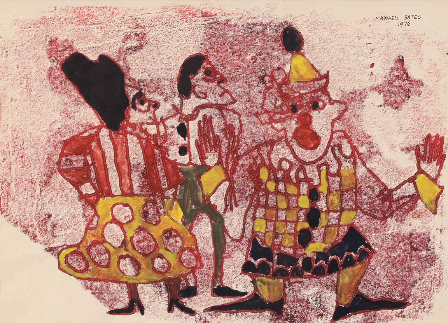 Maxwell Bennett Bates: CLOWNS - Hodgins Art Auctions