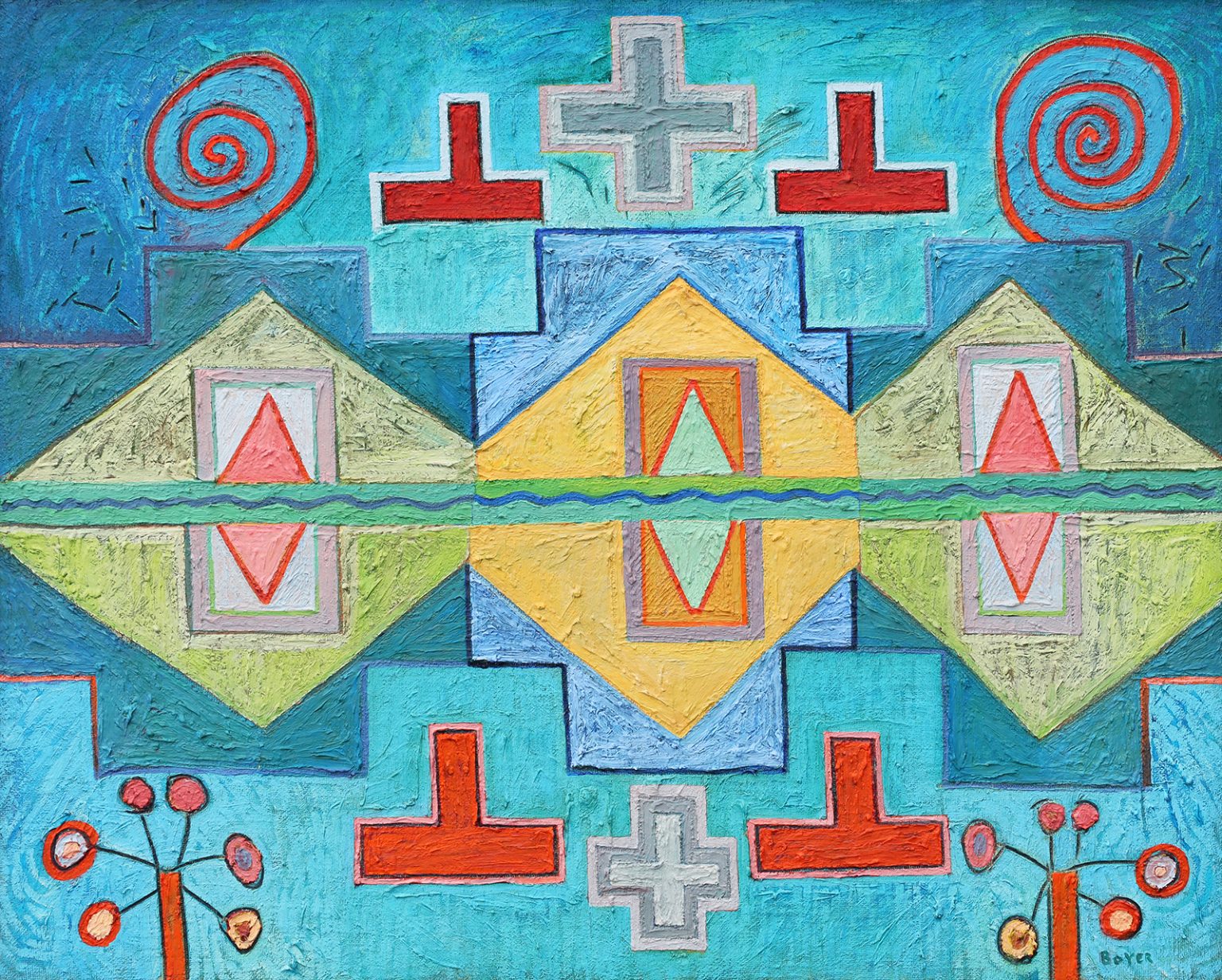 Bob Boyer: UNTITLED COMPOSITION - Hodgins Art Auctions