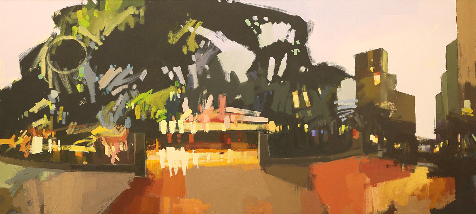 Drew Klassen: NIGHT MARKET, SANTA CRUZ DE TENERIFE - Hodgins Art Auctions