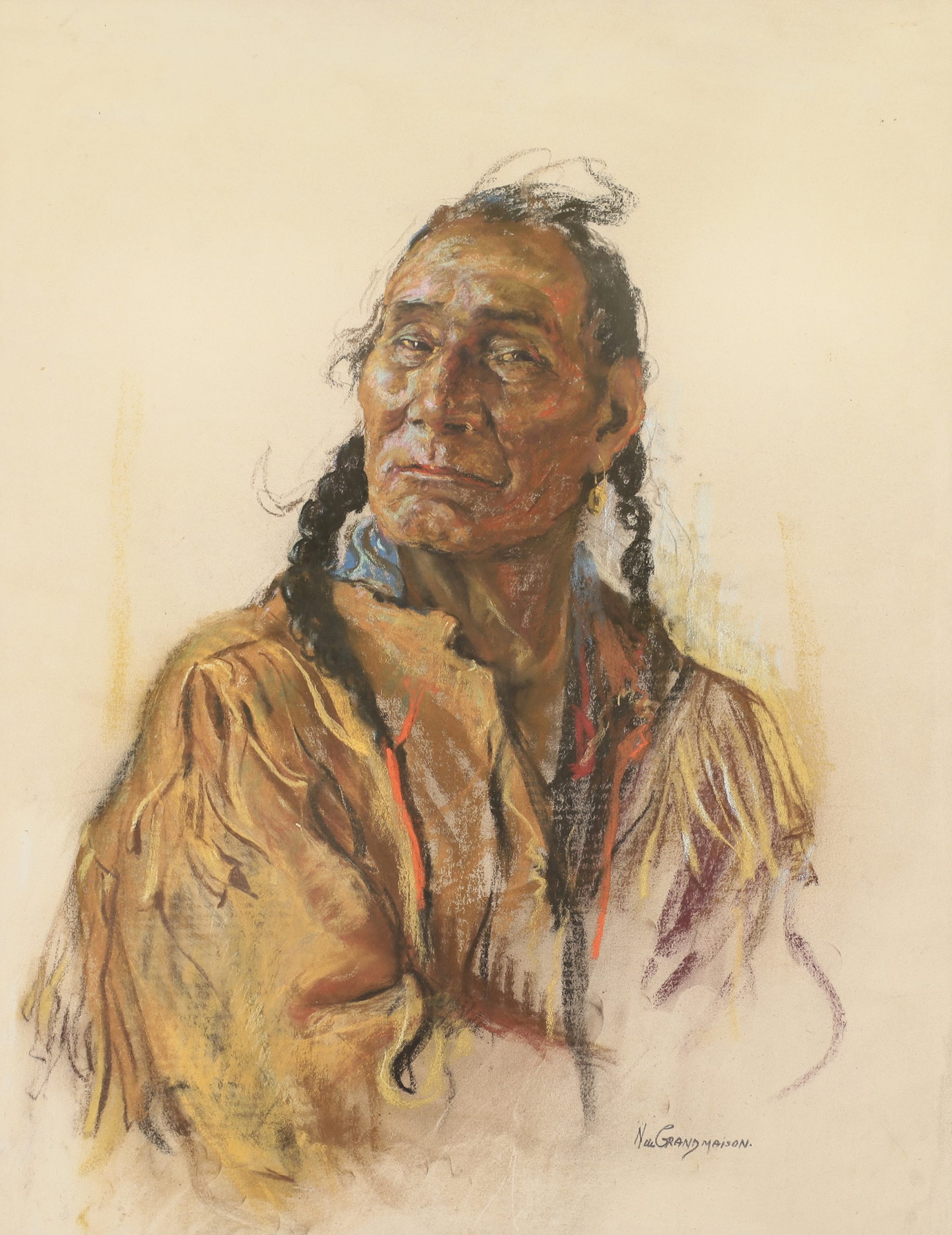 UNTITLED, INDIGENOUS PORTRAIT - Hodgins Art Auction